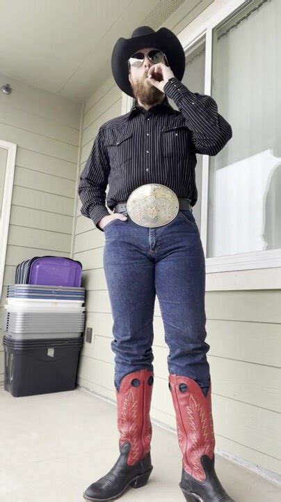 Cowboy Smoking On Porch Thisvid Com
