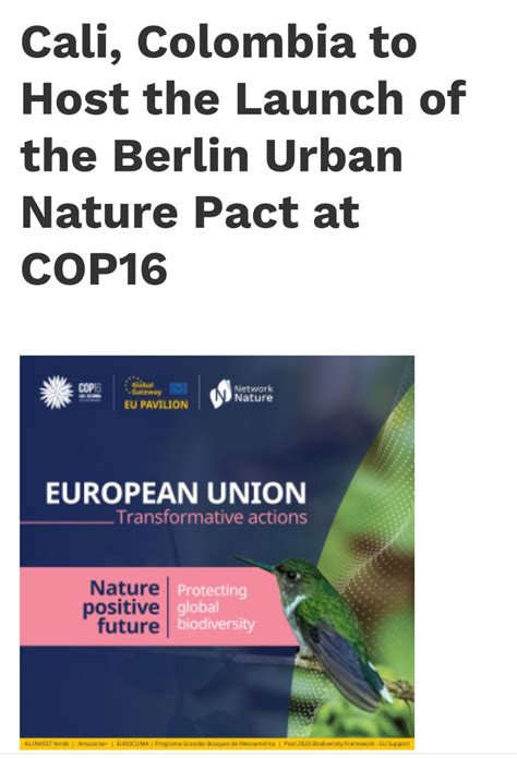 Cbdcop16 Biodiversity Naturepositive Cop16 Urbannature Daniela Rizzi