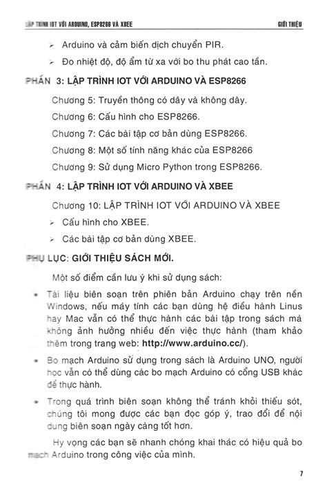 Sách Lập Trình Tot Với Arduino Esp8266 Và Xbee Fahasacom
