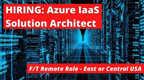 Karel Lukas On Linkedin Hiring Sr Cloud Solution Architect Azure Iaas Paas F T Remote…