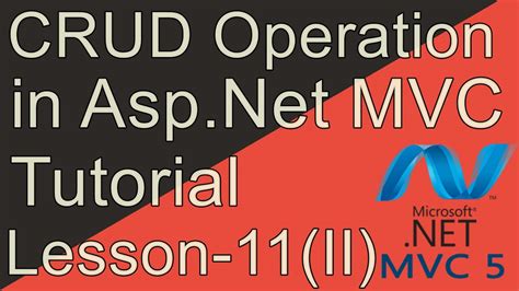 Crud Operation In Aspnet Mvc In Hindi Lesson 11iicodehunger Youtube