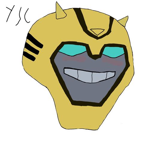 Bumblebee Transformer Face Cartoon