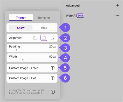 Webxr Beta Vectary Documentation