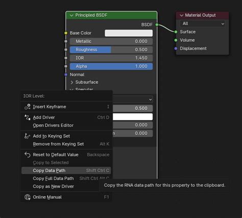 Whats The Correct Name For The Ior Level Input Python Support Blender Artists Community