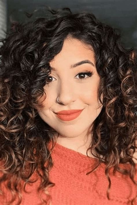 Side Swept Bangs Curly Hair Romantic Vibe Curly Hair With Bangs Side Swept Bangs Curly Hair