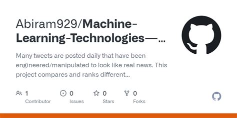 Github Abiram929machine Learning Technologies Tweet Classification Many Tweets Are Posted