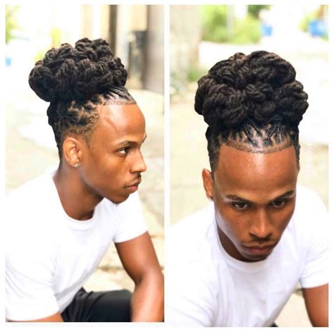 First Class Loc Updo Hairstyles For Men Long Skinny Box Braids