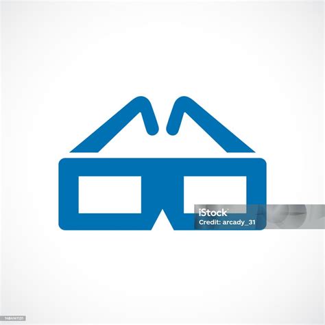3d 영화관 입체 음향 안경 벡터 아이콘 3d 안경에 대한 스톡 벡터 아트 및 기타 이미지 3d 안경 3차원 형태 가상