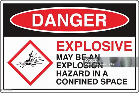 Ansi Z535 Ghs Chemicals Label Explosive May Be An Explosion Hazard In A