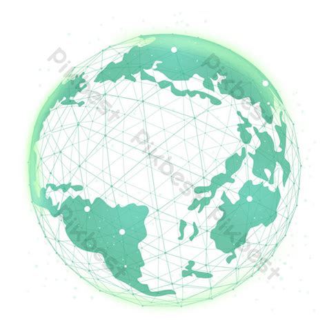 Technology Earth Point Line Triangle Connection Can Be Commercial Elements PNG Images PSD Free