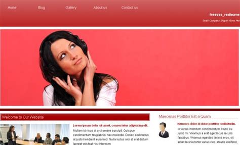 Red Leaves Business Jquery Css Template