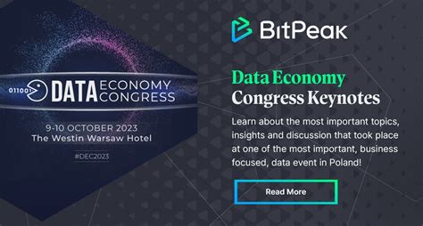 Bitpeak On Linkedin Data Economy Congress Keynotes