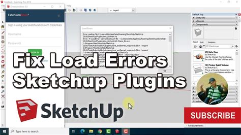 Fix Load Errors Sketchup Plugins Youtube