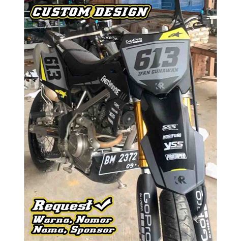Jual Stiker Decal Klx D Tracker Crf Max Decal Premium Custom Desain Sticker Klx Dtrcaker