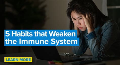 Immunpro® 5 Habits That Weaken The Immune System