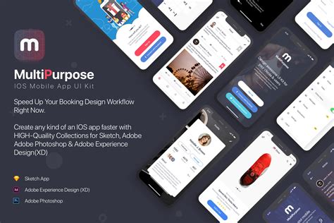 Multipurpose Ios Ui Kit Ui Kits And Libraries ~ Creative Market