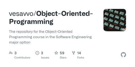 Object Oriented Programming32interfacemd At Main · Vesavvoobject