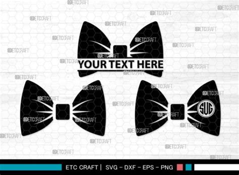 Bow Monogram Bow Silhouette Bow Svg Graphic By Pixel Elites