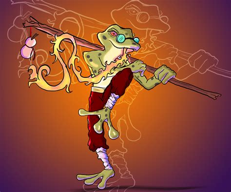 [oc] My Character Toad Monk Kung Fu R Characterdrawing