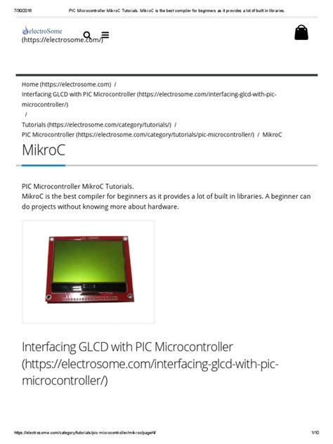 Pic Microcontroller Mikroc Tutorials Pdf Pdf Microcontroller Arduino