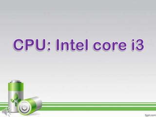 Cpu Intel Core I Pptx