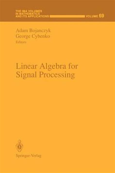 Linear Algebra For Signal Processing 9781461287032 Boeken