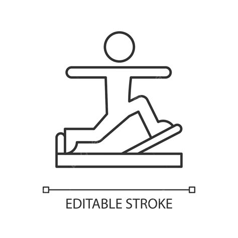 Pilates Linear Icon Workout Activity Contour Vector Workout Activity