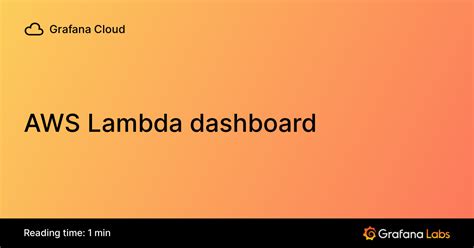Aws Lambda Dashboard Grafana Cloud Documentation