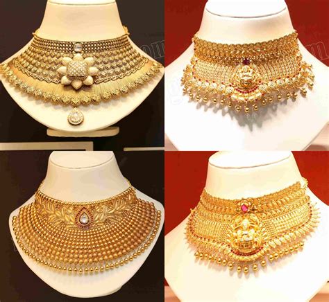 Traditional Gold Chokers Collection By Joyalukkas Indian Jewellery
