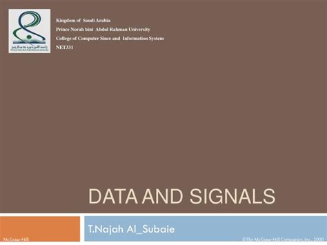 Ppt Data And Signals Powerpoint Presentation Free Download Id2335553