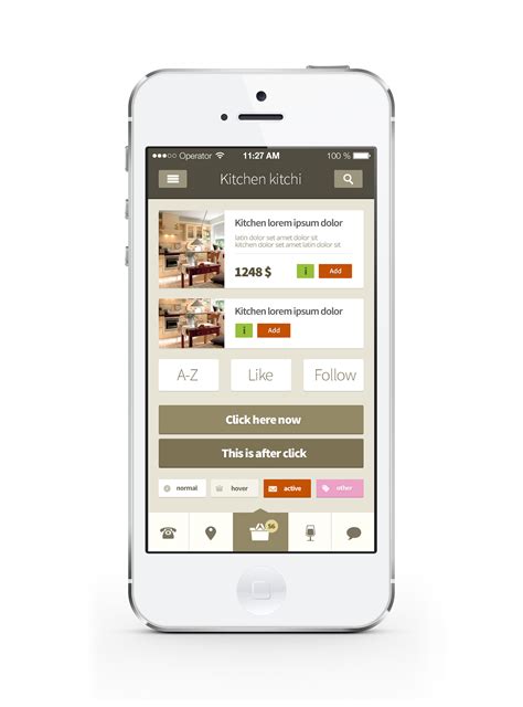 Flat UI Kit On Behance