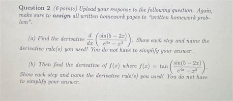 solved question 2 6 points upload your response to the