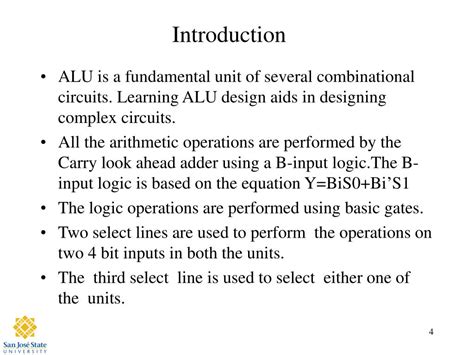 PPT Design Of 4 Bit ALU PowerPoint Presentation Free Download ID 1784386