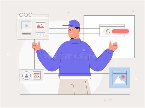 Young Man Designer Working On Ui Ux Design Or Mobile Application