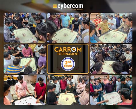 Cybercomcreation Carromtournament Teamspirit Competition Excitement Cybercom Creation
