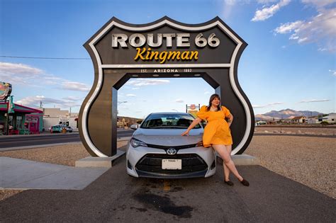 Route 66 Drive Thru Shield In Kingman Arizona