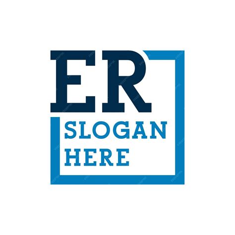 Premium Vector Minimal Initials Logo Letters E And R Er Initial Er Letter Logo
