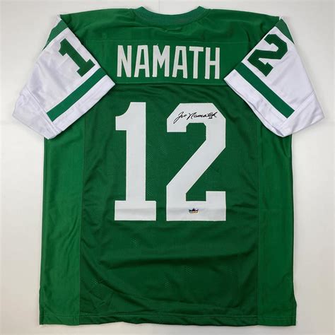 Facsimile Autographed Joe Namath New York Green Reprint Laser Auto