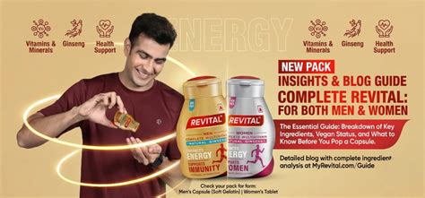 Revital Men Vs Women Ingredients Breakdown Benefits Risks And Side