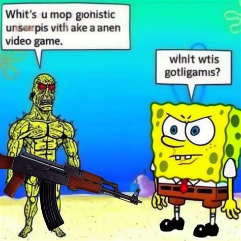 “spongebob Meme About Ak 47” Produces Interesting Results Such As A