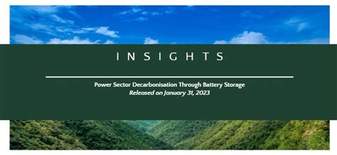 Power Sector Decarbonization Through Battery Storage