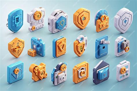 Premium Photo 3d Icon Cyber Security Collection Paper Icons Set Money Guarantee Phone Icon