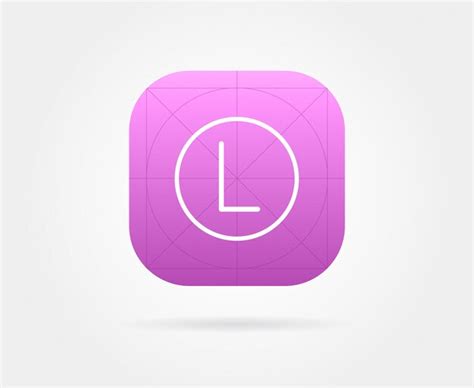 Premium Vector App Icon Template With Guidelines