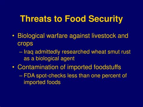 Ppt The Bioterrorism Act And Food Security Powerpoint Presentation Free Download Id 1755746