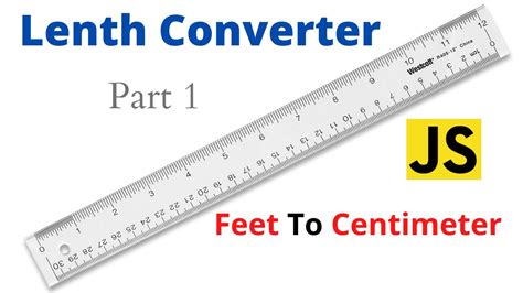 How To Create Feet To Centimeter Converter Lenth Converter