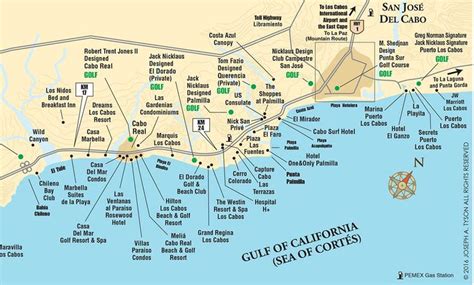 Map Of Cabo San Lucas Hotels And Resorts Los Cabos San Lucas Costa