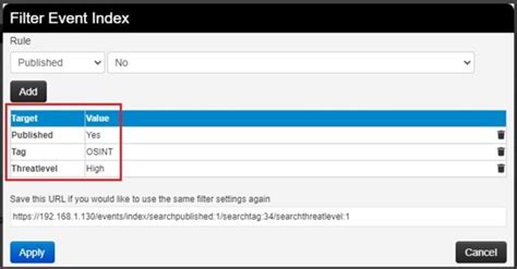 Threat Intelligence With Misp Part 5 Searching And Filtering Kraven Security