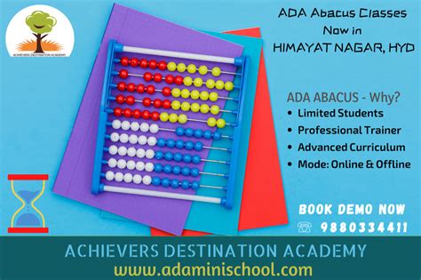 Achievers Destination Academy Abacus Classes In Himayat Nagar Hyderabad At ₹ 999month In Hyderabad