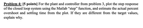 Problem 3 15 Points Given The Following Open Loop