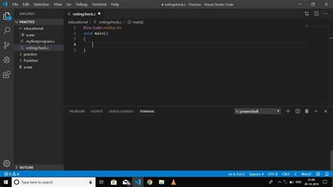 If Else Statement Using Vs Code C Programming Youtube